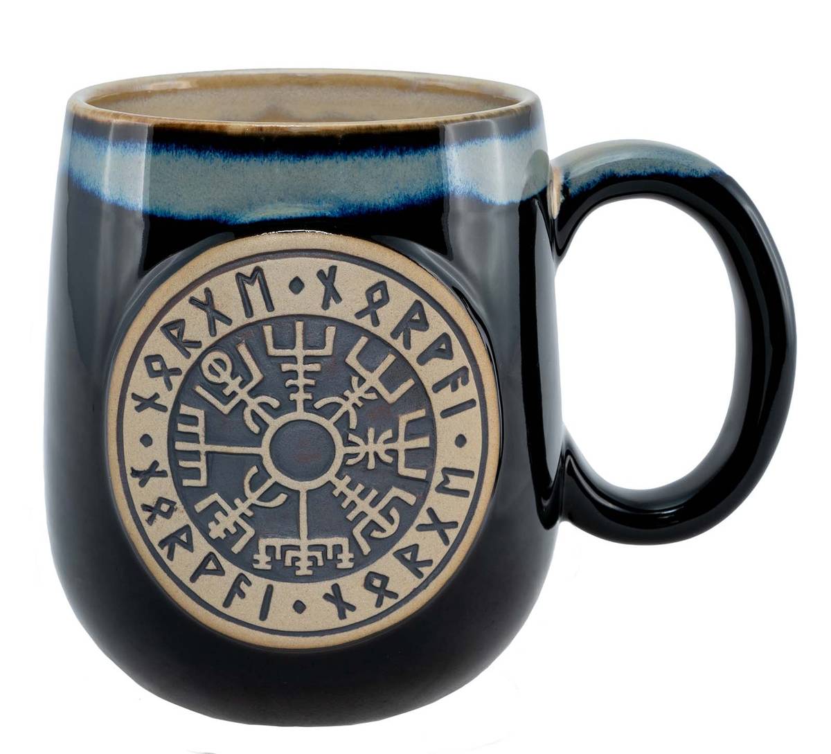 755886 Mug: Viking Compass, Black – Bergquist Imports