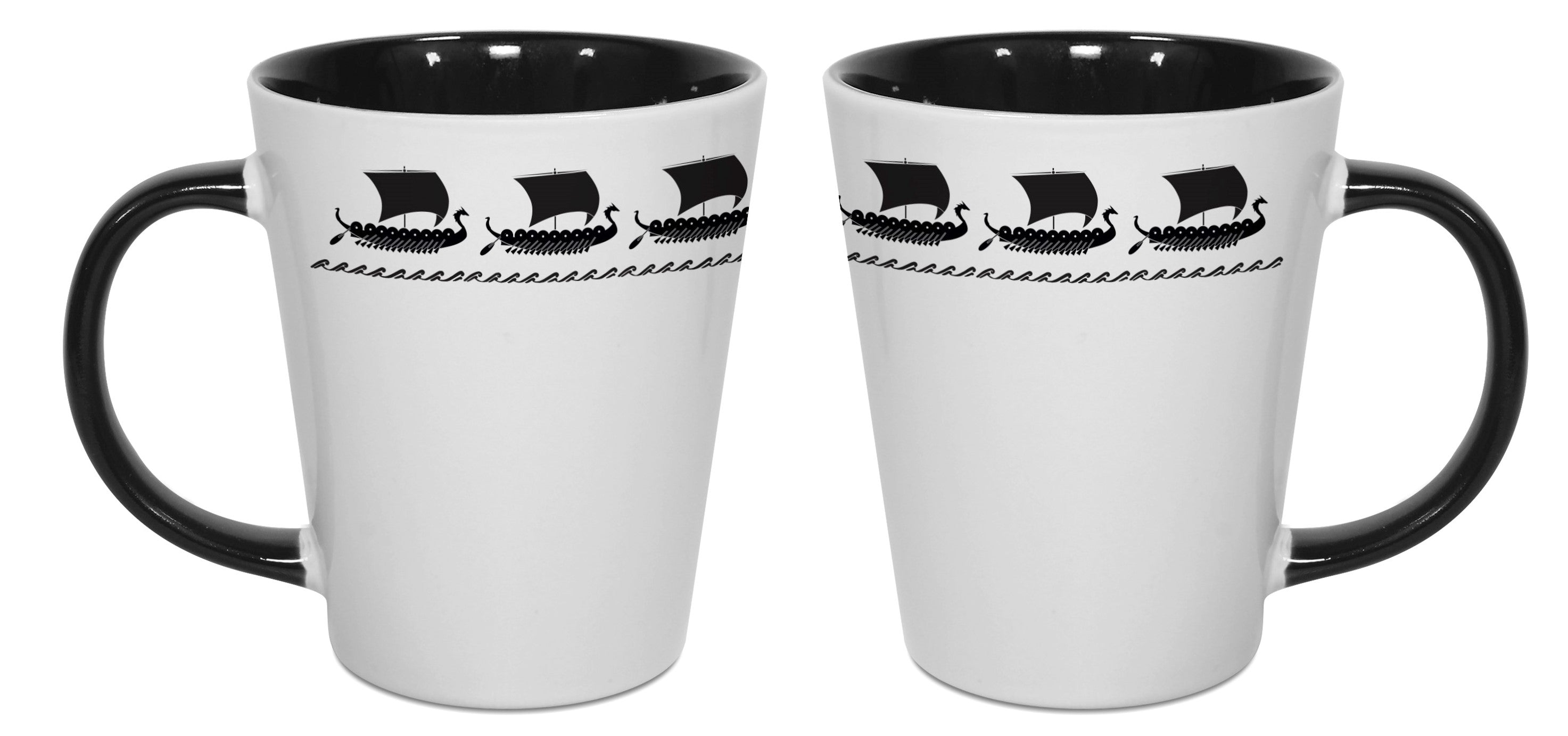 18016-00 Latte Mug: Viking Ship – Bergquist Imports