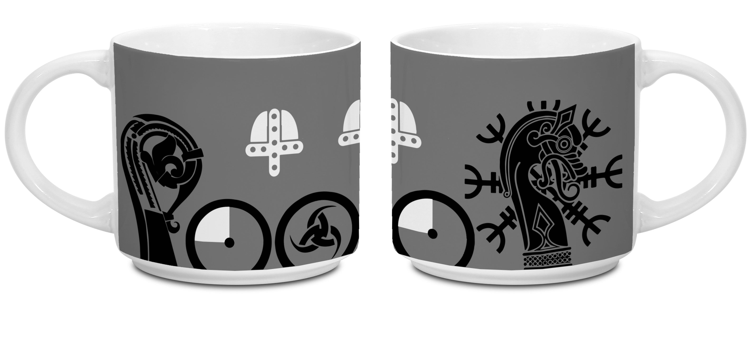 18326-01 Viking Longship/Compass Mug, 14 oz. – Bergquist Imports