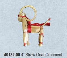 40132-00 Straw Jul Bock with Ribbon, 4"Tall – Bergquist Imports