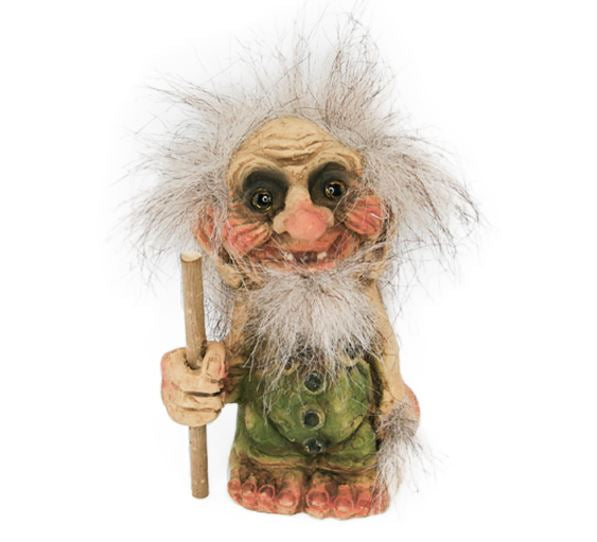 48008-00 Troll Old Man w/Stick 4.5" tall – Bergquist Imports