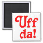 93702-05 2" Magnet: Red Uff Da – Bergquist Imports